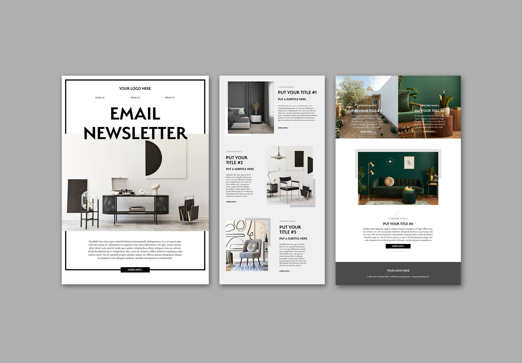 Digital Email Newsletter Layout, an Email Template by tomsarraipodesign