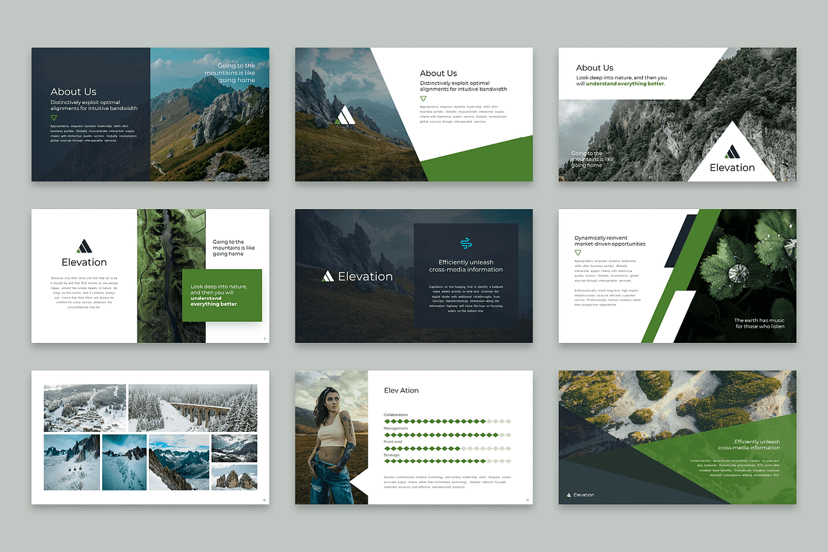 Elevation Powerpoint template & Slide | Creative Market