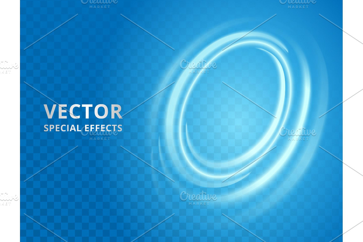 Blue halo effect, a Technology Illustration by TotallypicRF
