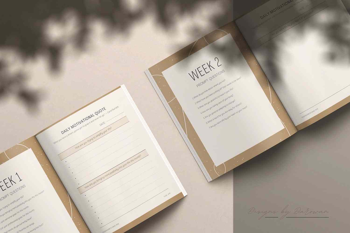 Prompt Journaling Workbook | Canva, a Magazine Template by Designs by ...