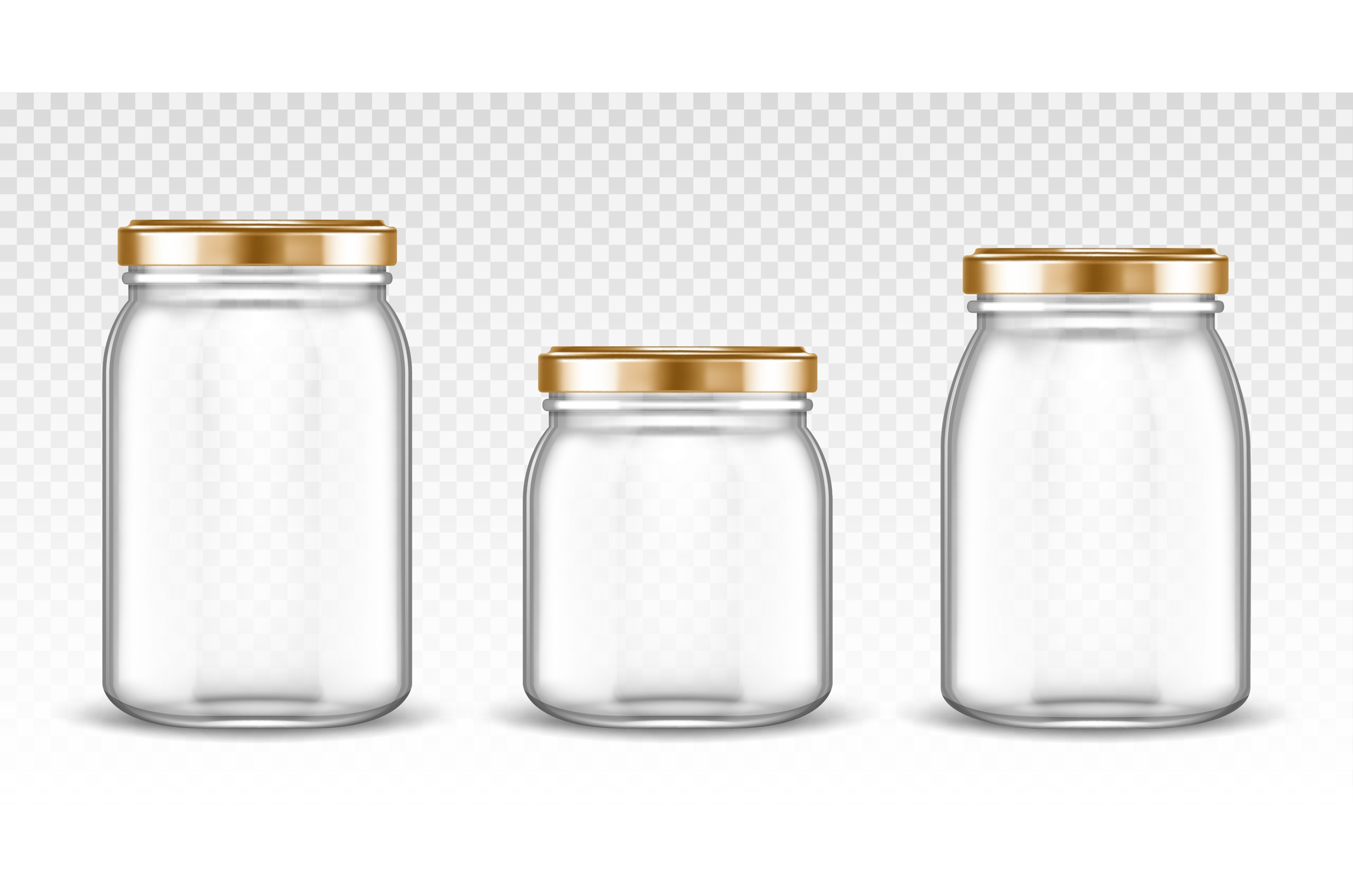 Empty glass jars different shapes, an Object Graphic by art PVP - market