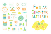 19 fun geometric patterns, a Pattern Graphic by Lera Efremova