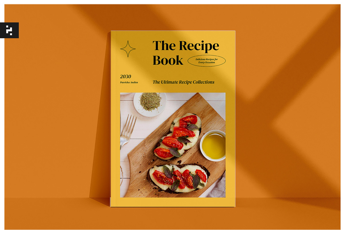 Yellow Recipe Book, a Magazine Template by Neermana
