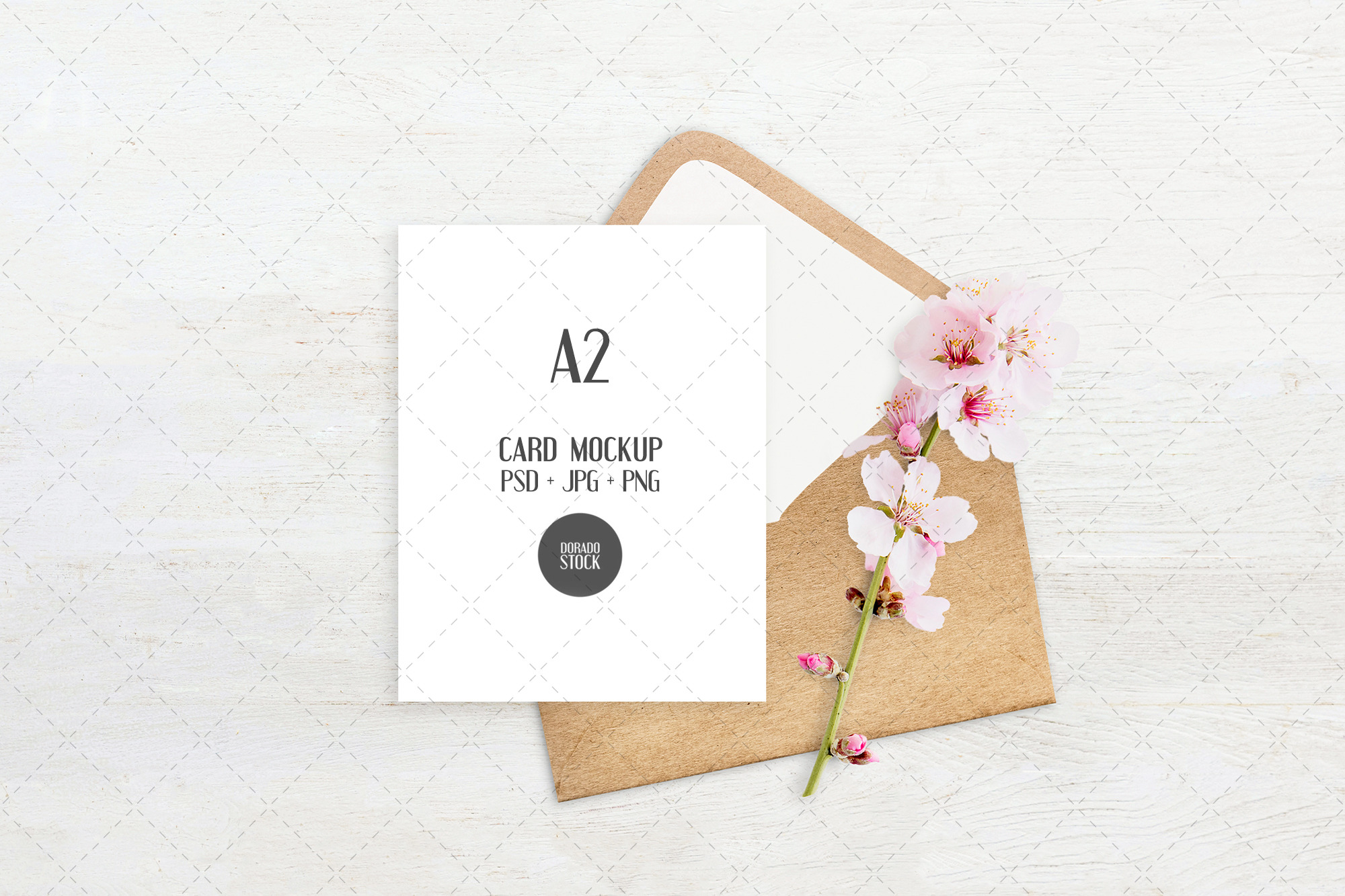 A2 Portrait card mockup, a Print Template by Dorado Stock
