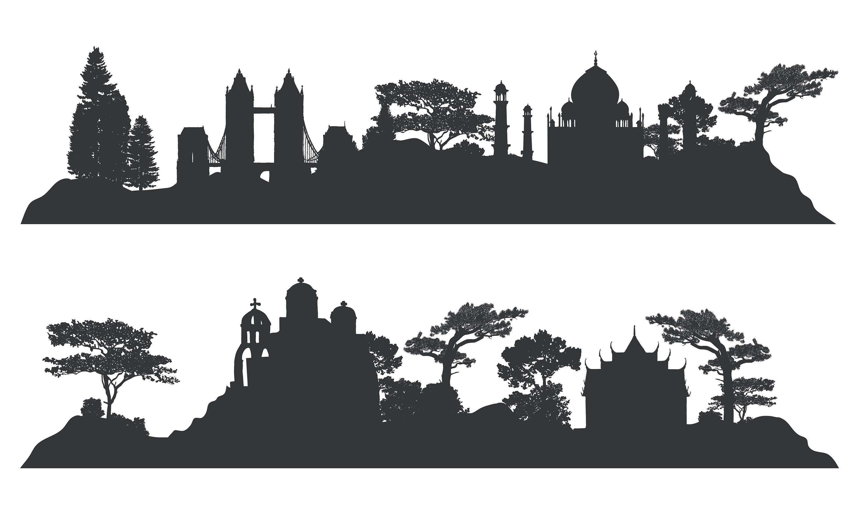 architectural landmark vector, a Graphic by rawpixel