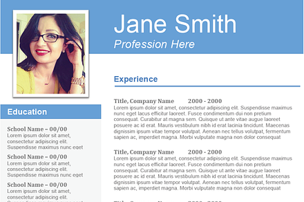 Tablet Template Resume, a Resume Template by Orange Resume