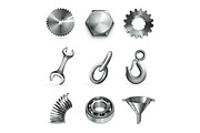 Industry, iron tools, vector icons, an Object Graphic by Allevinatis ...