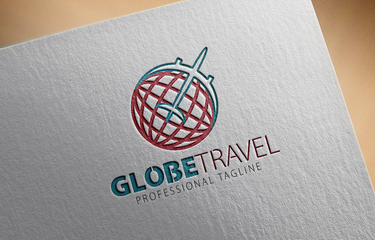 Globe Travel Logo, a Branding & Logo Template by Creative Dezing