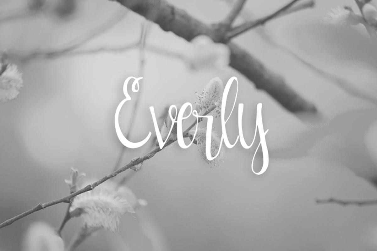 Everly, a Handwritten Font by OnTheSpotStudio