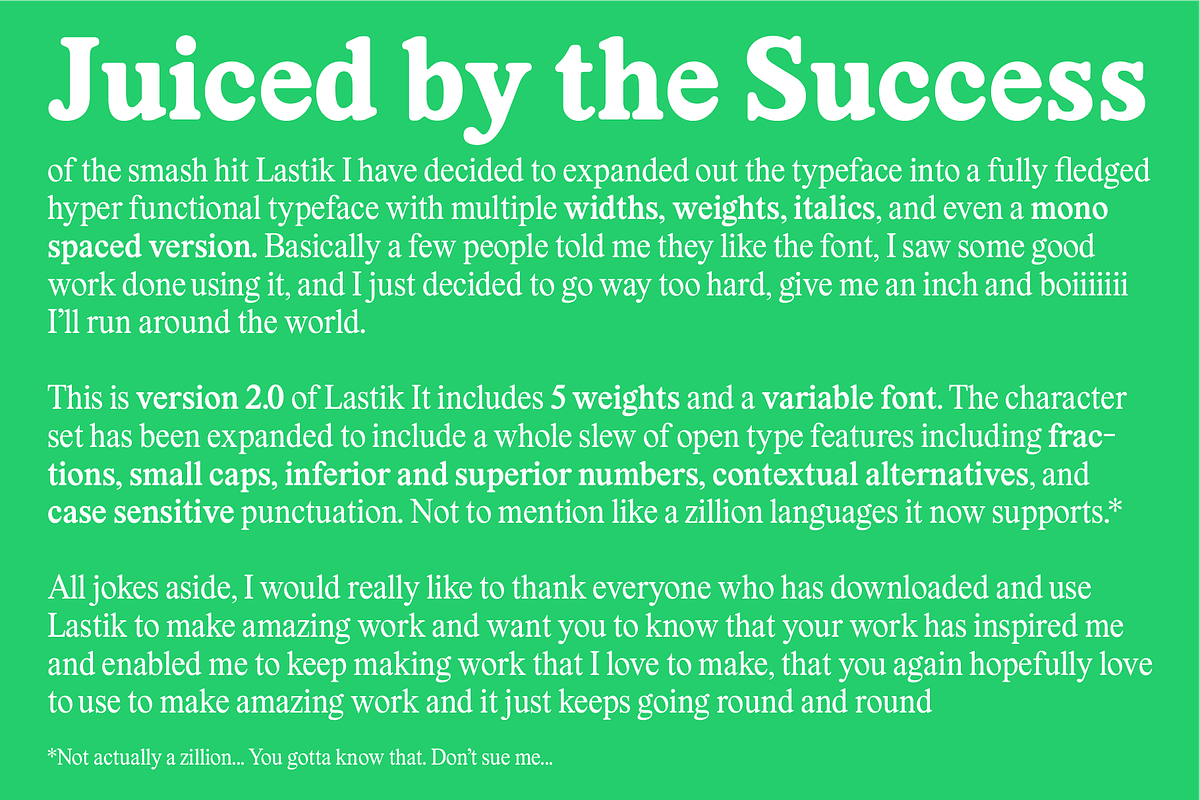Lastik Font Family 5 Styles, a Font by That That Creative