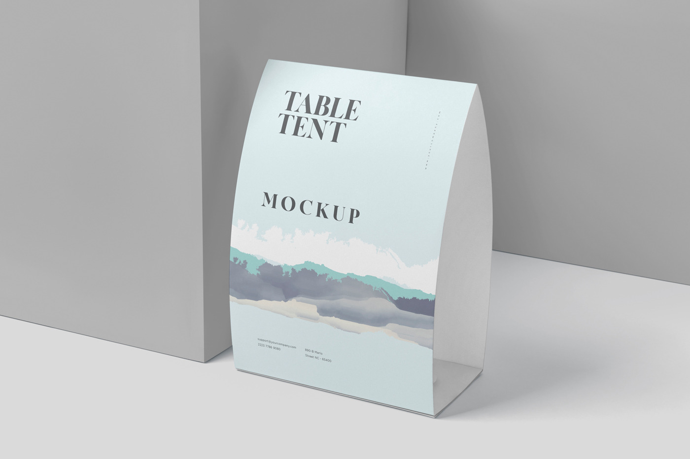 Table Tent Card Mockups, a Product Mockup by GfxFoundry | Creative Market