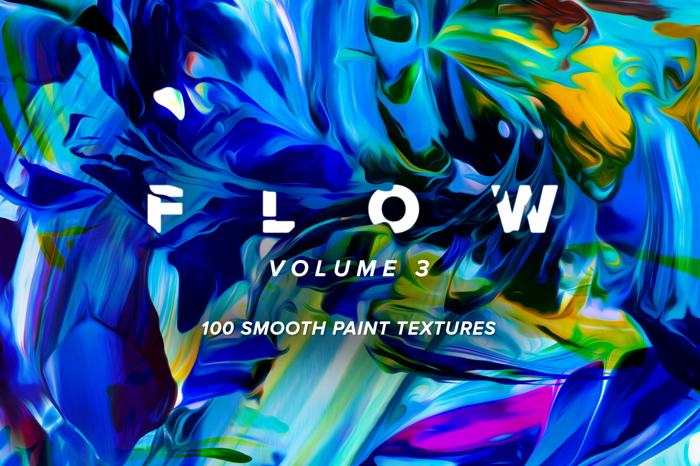 Flow, Vol. 3: 100 fluid paintings, a Texture Graphic by Chroma Supply