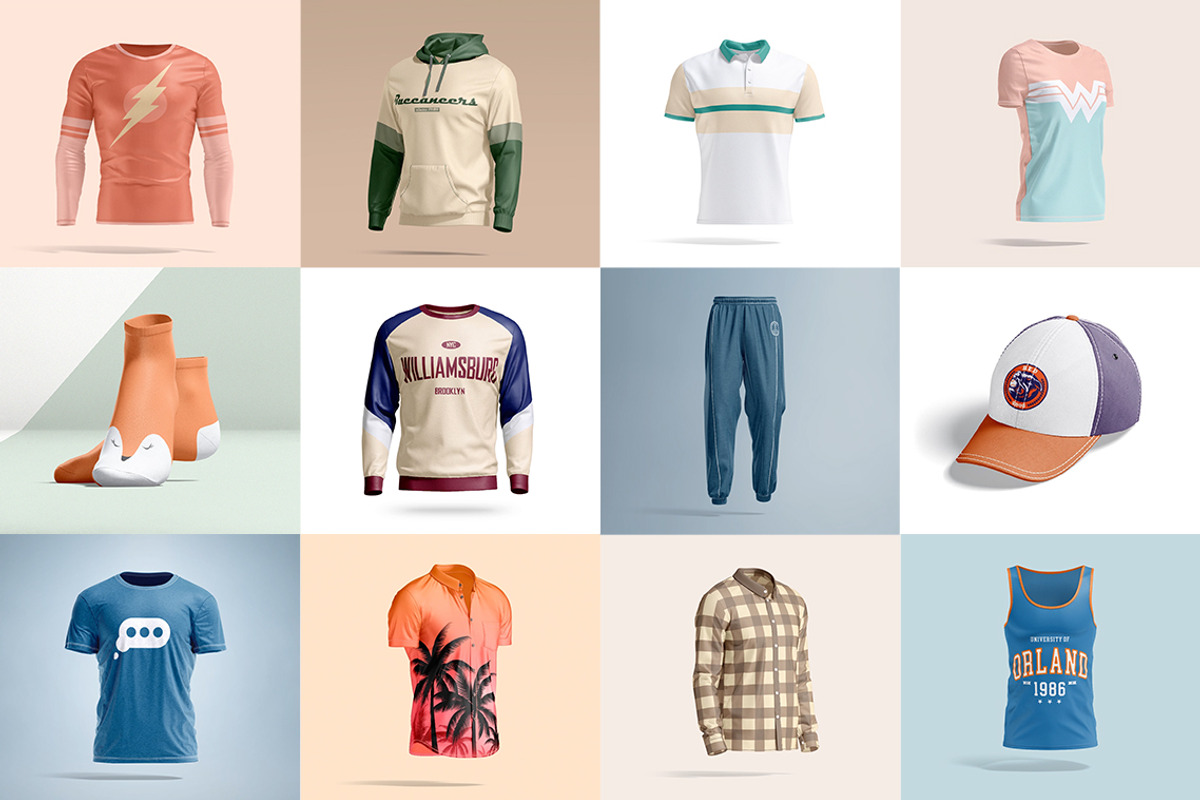 Apparel Animated Mockups Bundle, an Apparel Mockup by rebrandy