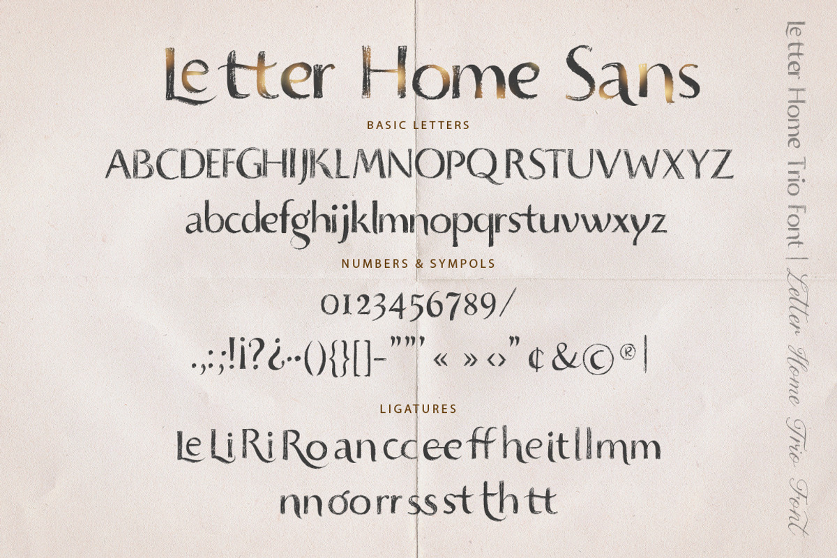 Letter Home. Font Trio + Graphics., a Script Font by Red Ink