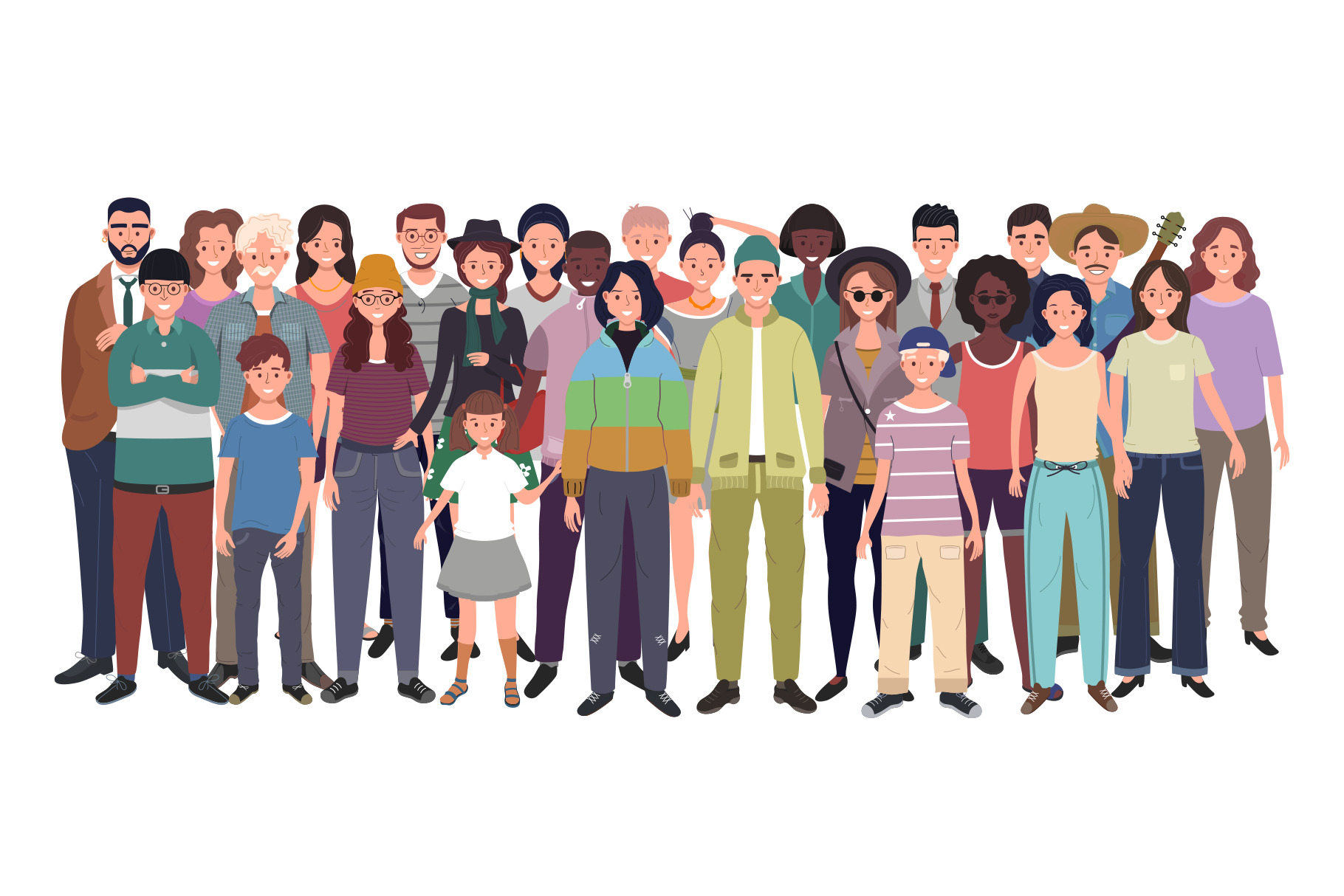 Multinational group of people, a Person Illustration by Yayasya Multinational group of people, a Person Illustration by Yayasya