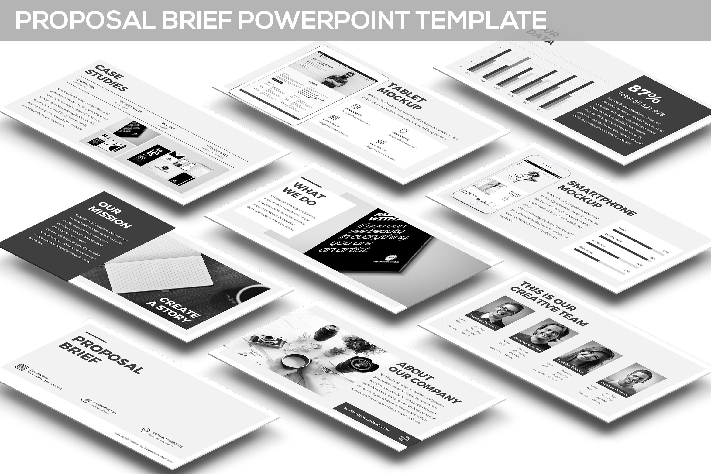Proposal Brief Powerpoint Template, a Presentation Template by SlideFactory
