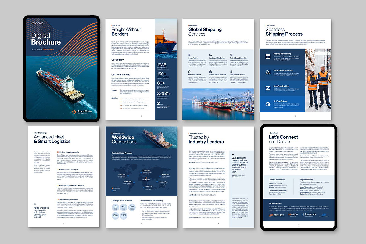 Digital Brochure Template, a Brochure Template by BrandPacks