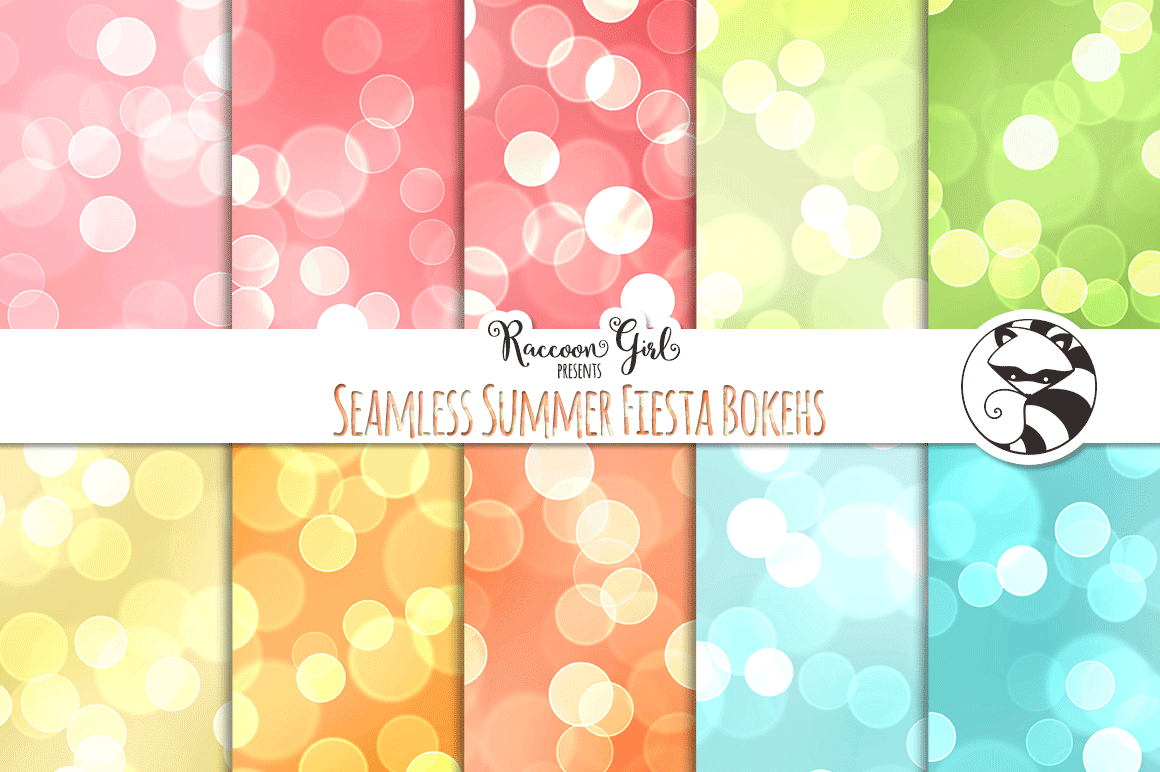 Summer Fiesta Bokehs, a Texture Graphic by RaccoonGirl Design