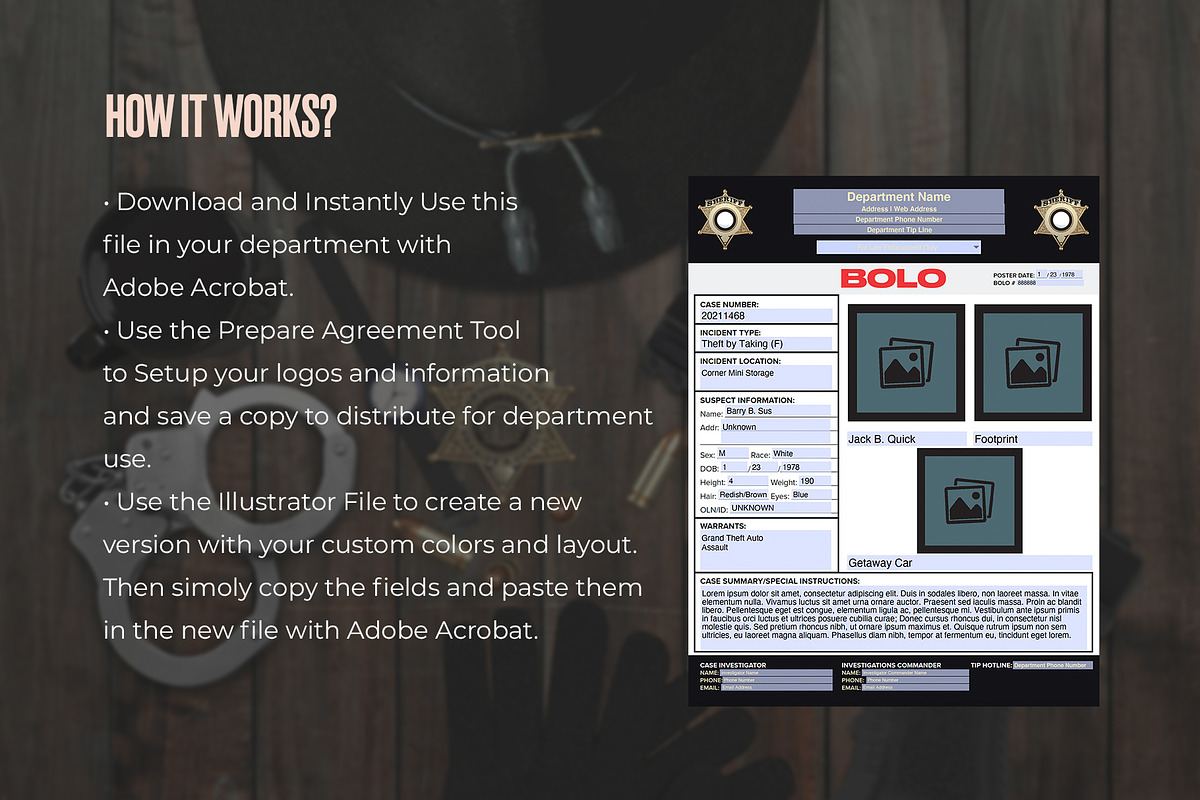 Be On Lookout For Flyer Template BOLO