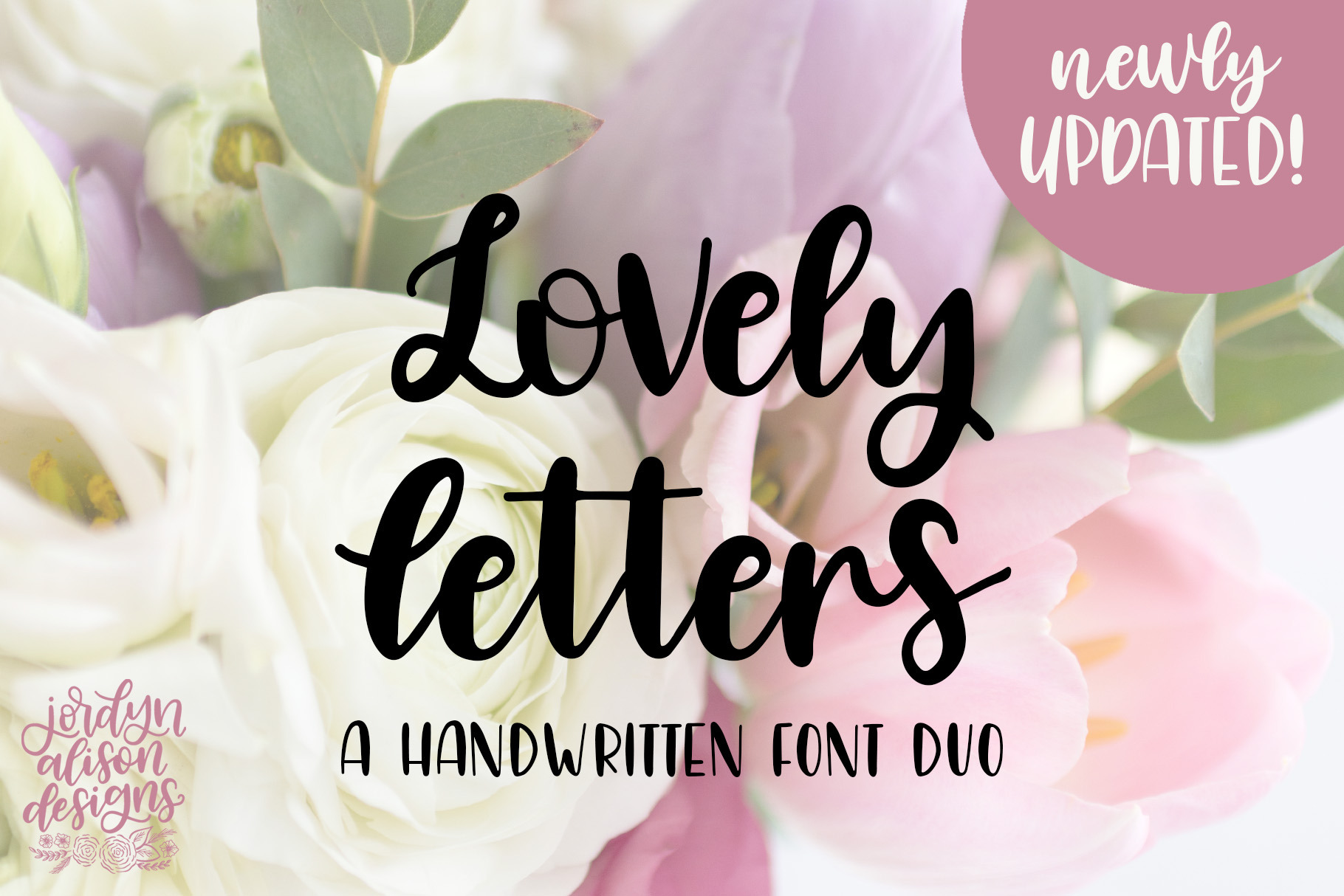 Lovely Letters Handwritten Script, a Script Font by Jordyn Alison Designs