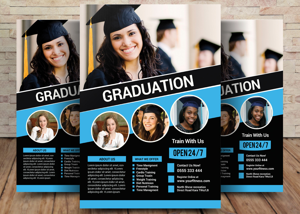 Graduation Flyer, a Flyer Template by graphicforest