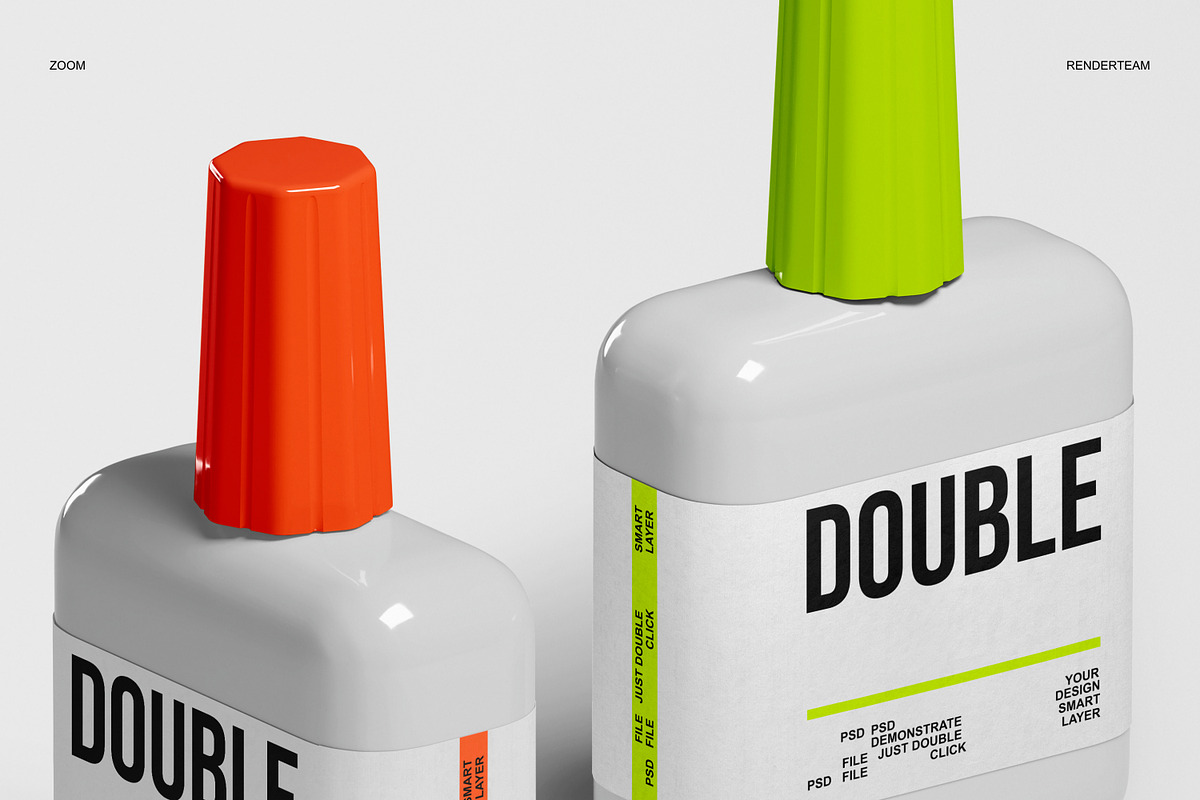 Stationery Glue Mockup Set (5 PSD)