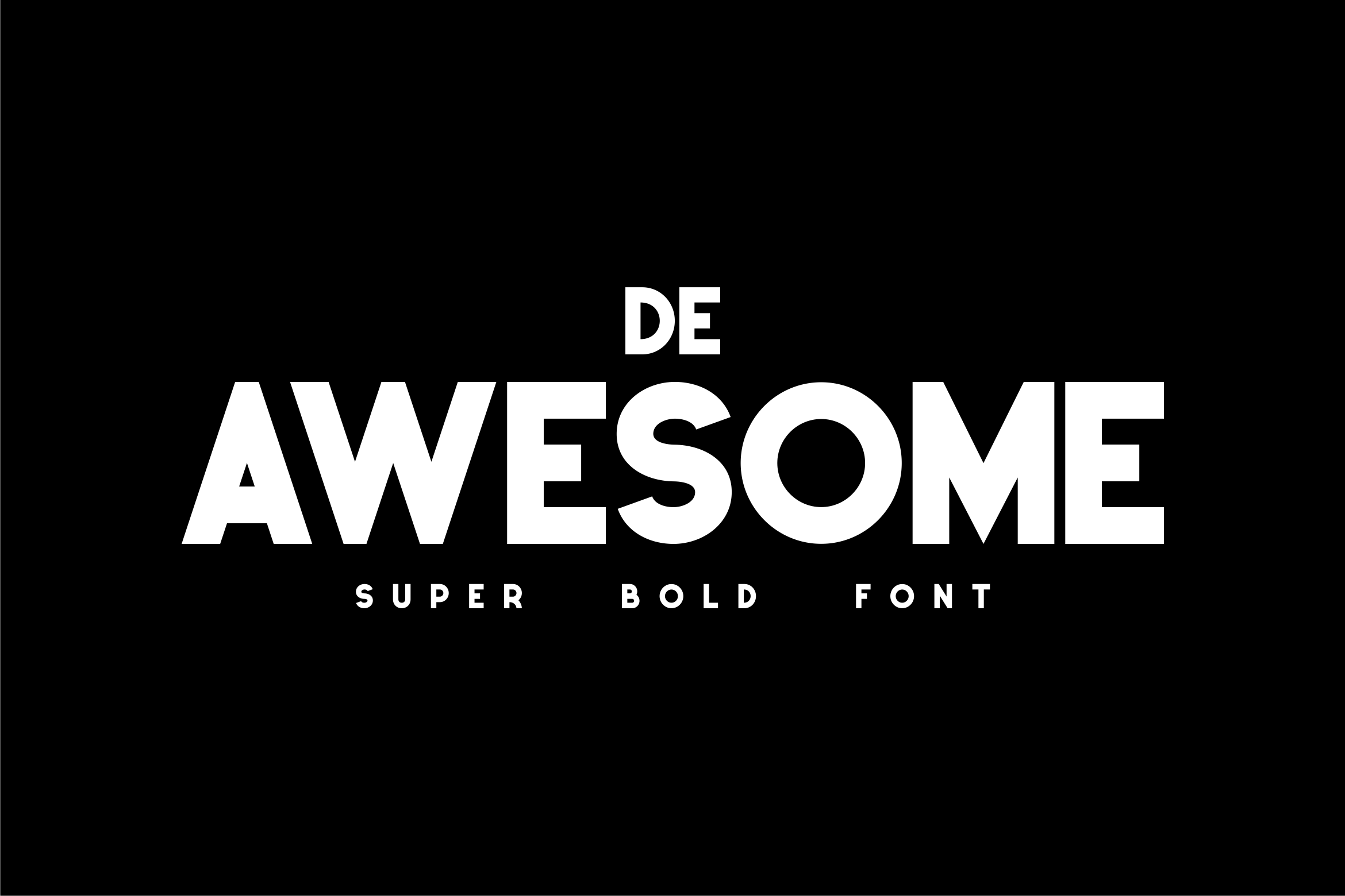 Introducing "De Awesome" Font, the ... | Creative Market