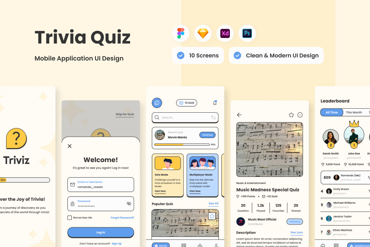 Triviz - Trivia Quiz Mobile App, an App Template by twinstd