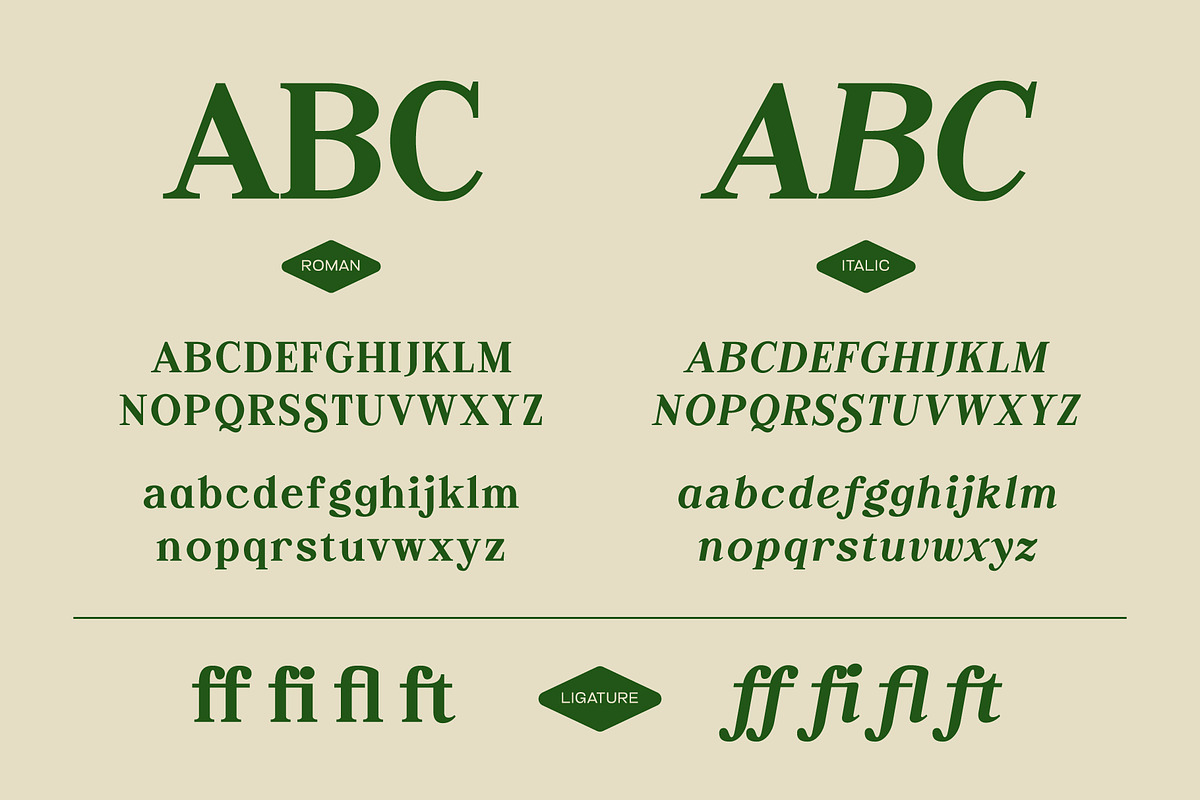 Monagi – Retro Golf Serif Font, a Serif Font by Drizy