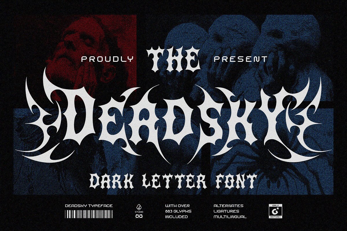 Dead Sky Darkletter Typeface, a Blackletter Font by alit design