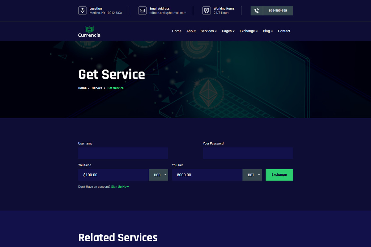 Currency Exchanger HTML Template, a HTML Template by THESOFTKING