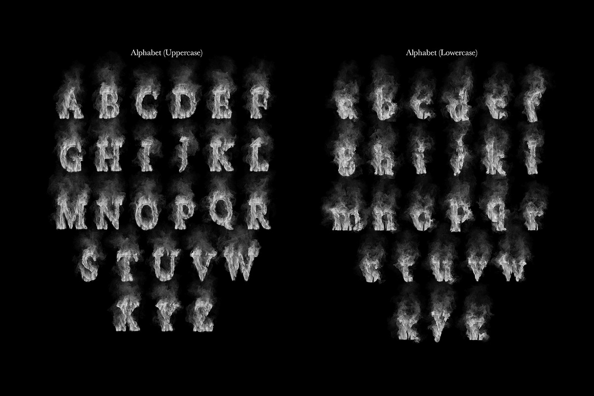 Smoke Letters / Letters Animation, an Object Graphic by GK Creative