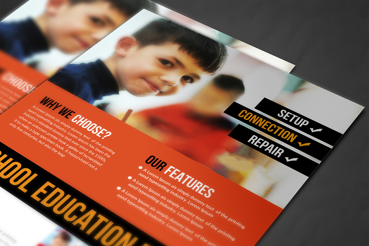 School Flyer, a Flyer Template by AfzaalGraphics