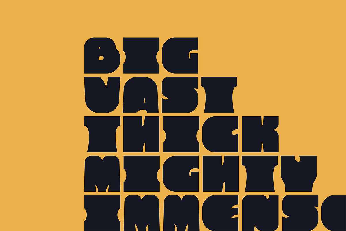 Chunky Junk - Thick Display Font, a Sans Serif Font by Sombrero Craft