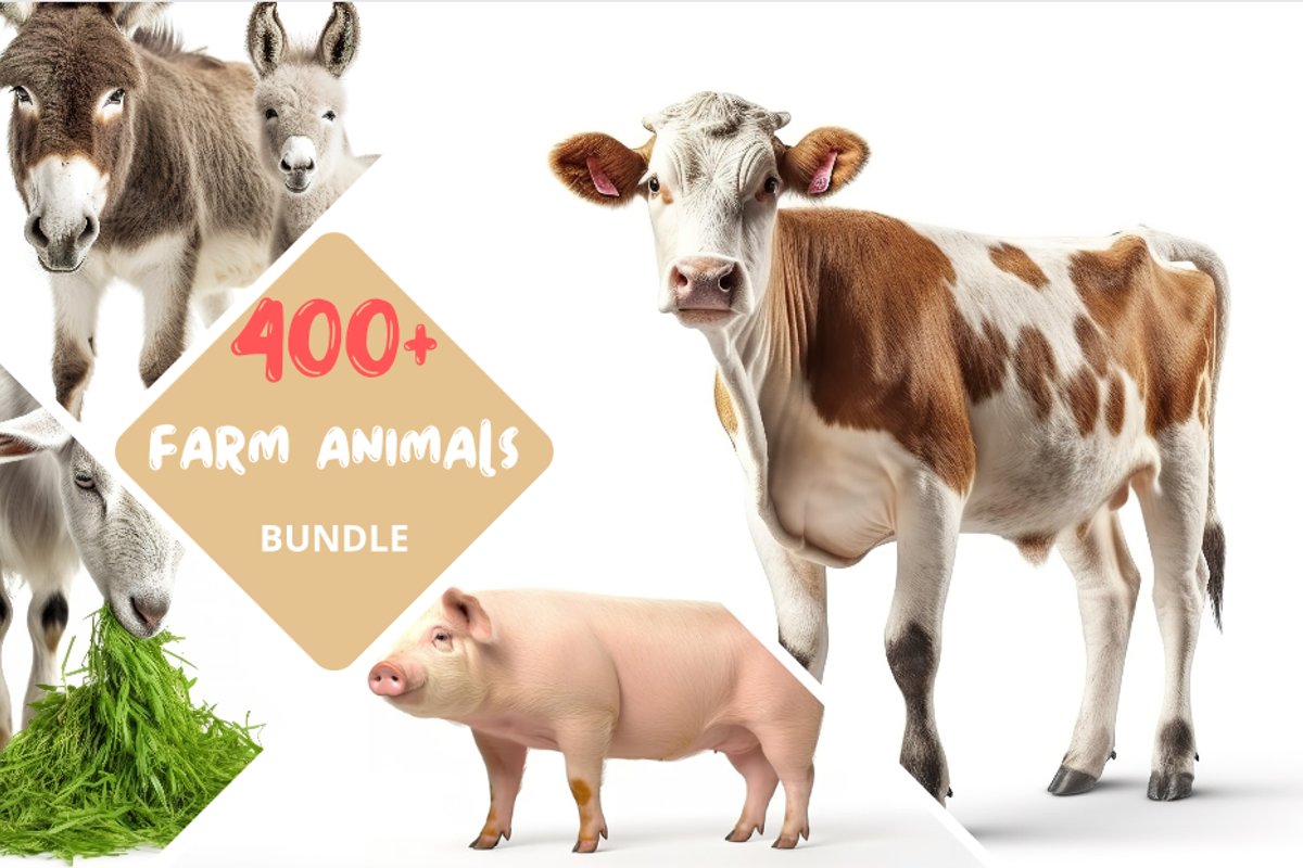 400+ Farm Animals Photo Bundle, an Animal Photo by Virgo Studio