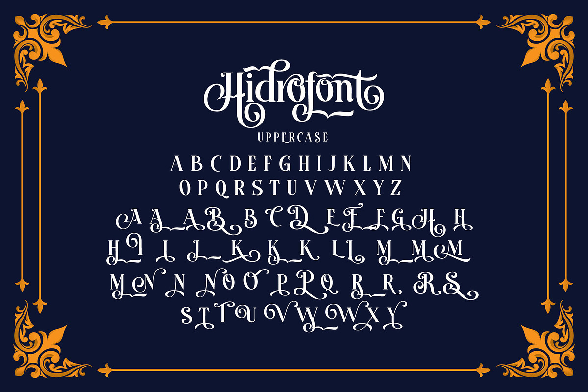 Hidrofont, a Blackletter Font by alit design