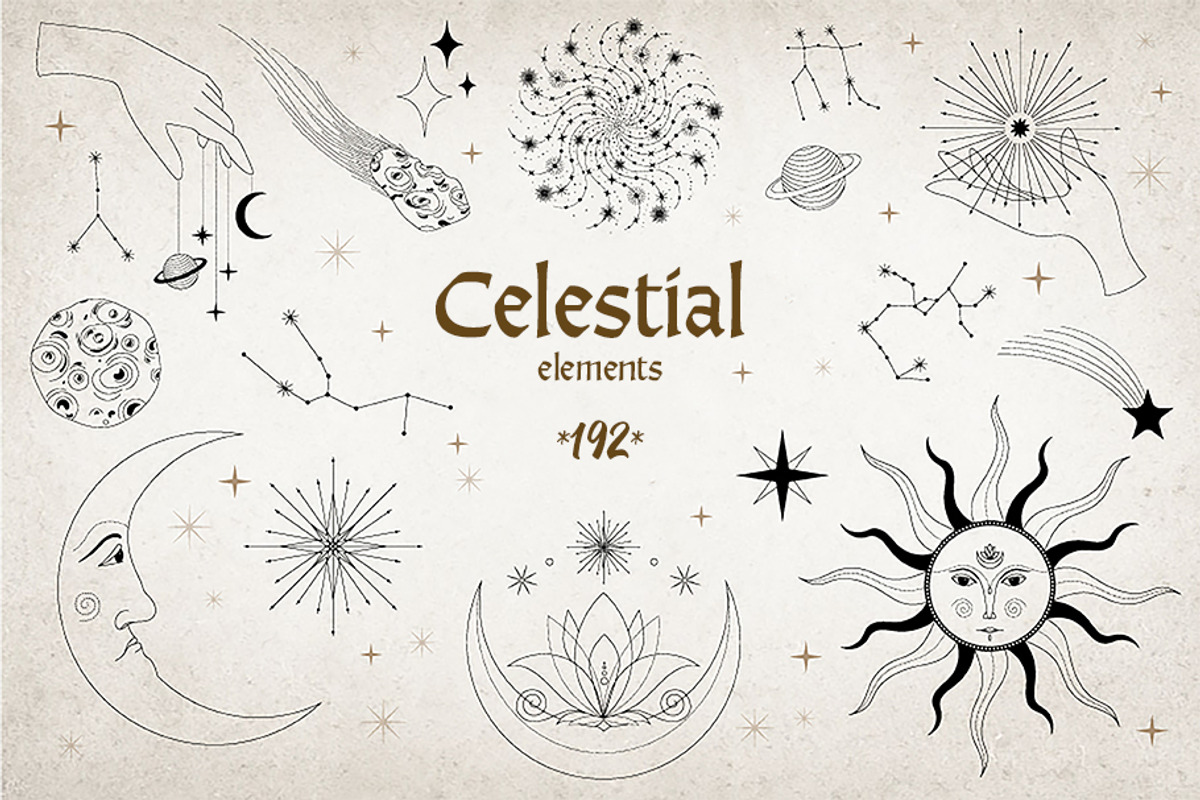 Celestial elements, a Texture Illustration by DigitalART by Prozo