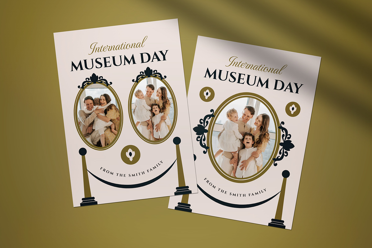 International Museum Greeting Card, a Card Template by graphicook ...