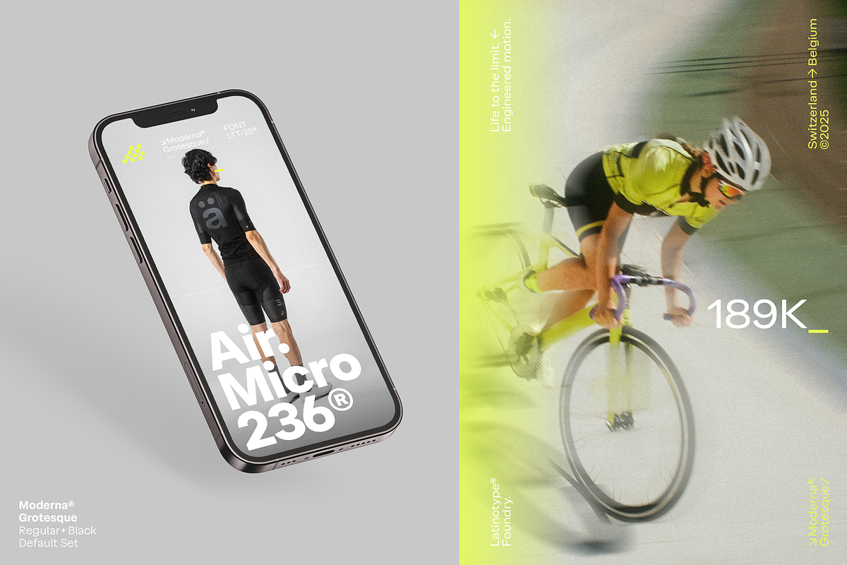 Moderna Grotesque, a Font by Latinotype