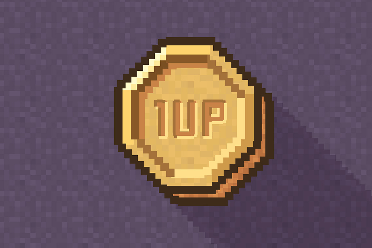 8-bit Pixel Brushes, Patterns & Styles