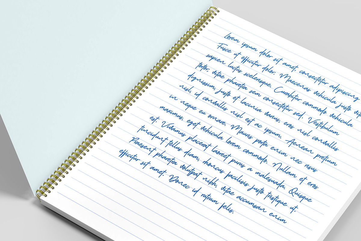 US Letter Spiral Notebook Mockup, a Books & Magazine Mockup by ...