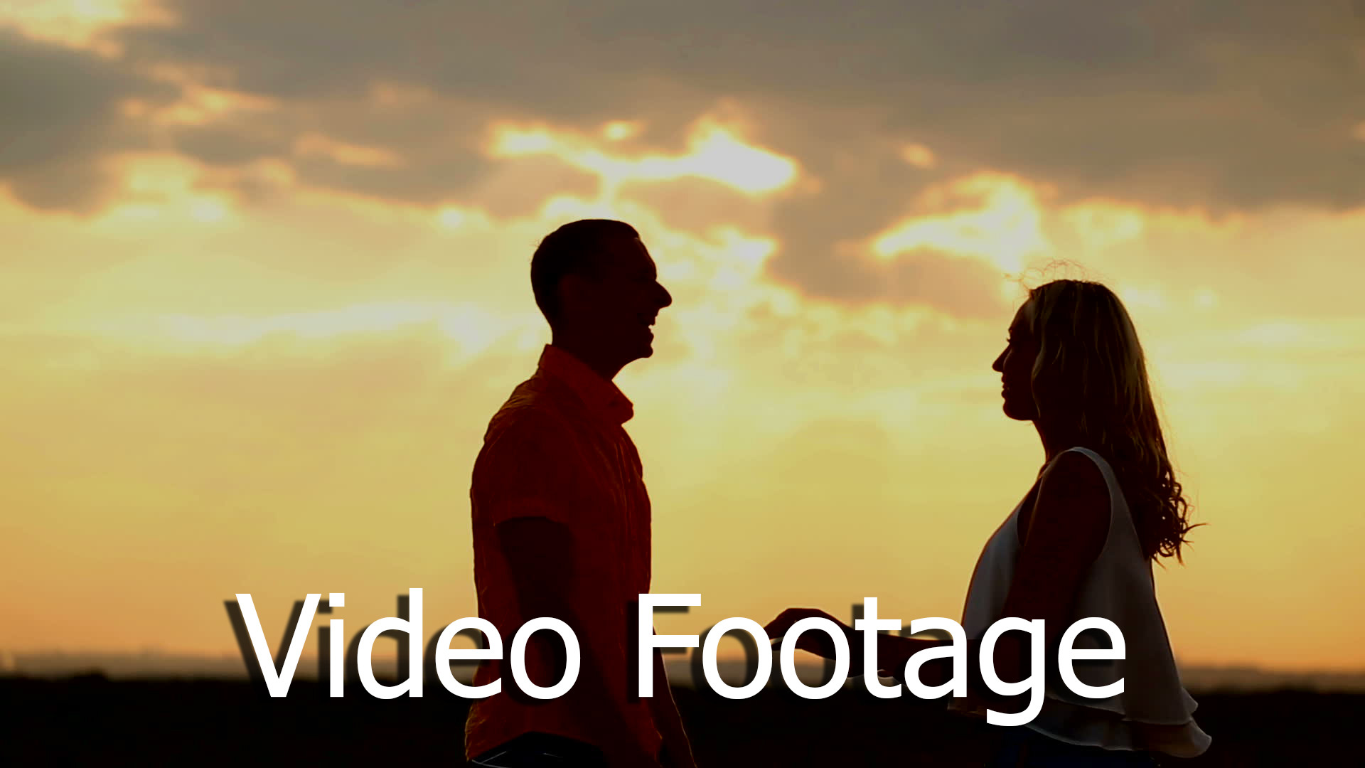 Silhouette in love on sunset. Hug, a Person Photo by Elena Vagengeim