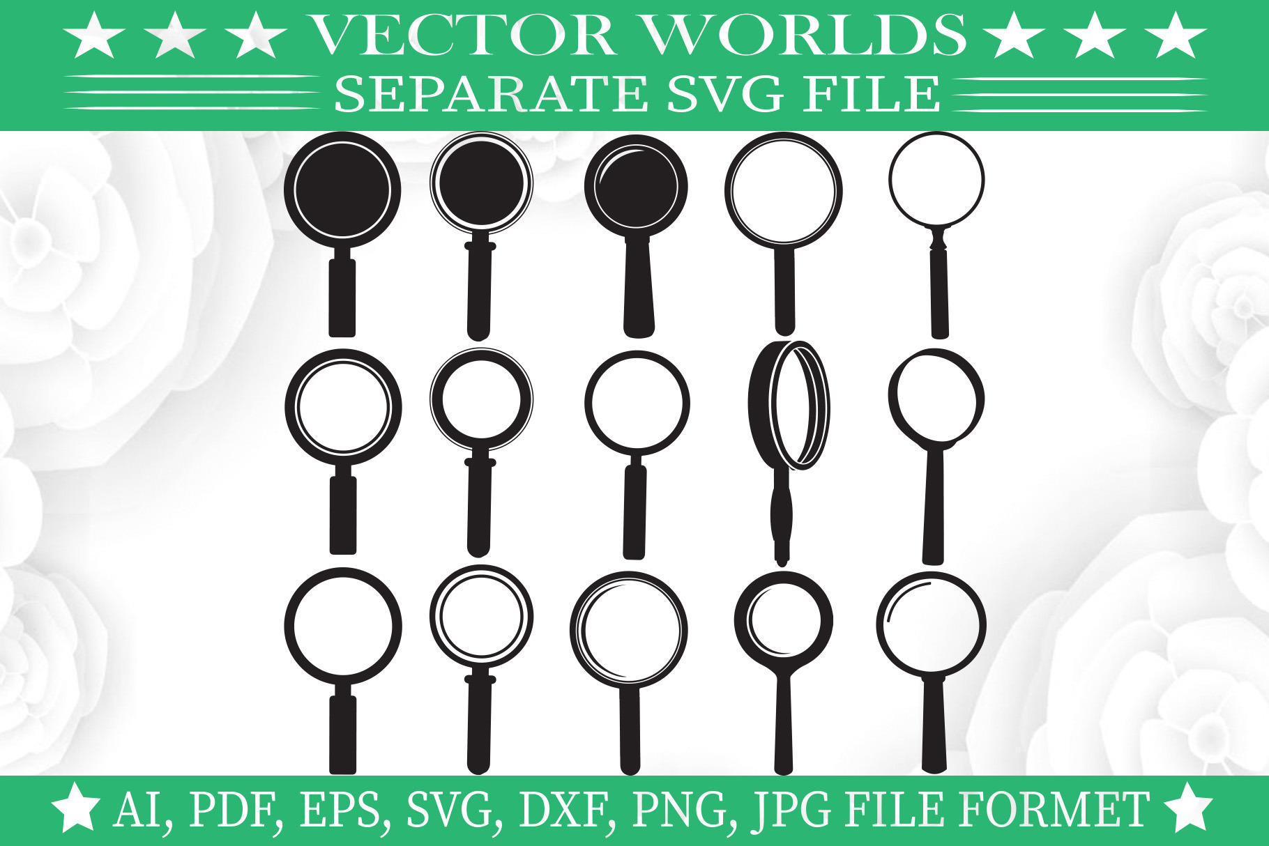 Magnifying Glass Svg, Glass Svg, an Object Graphic by VectorWorlds