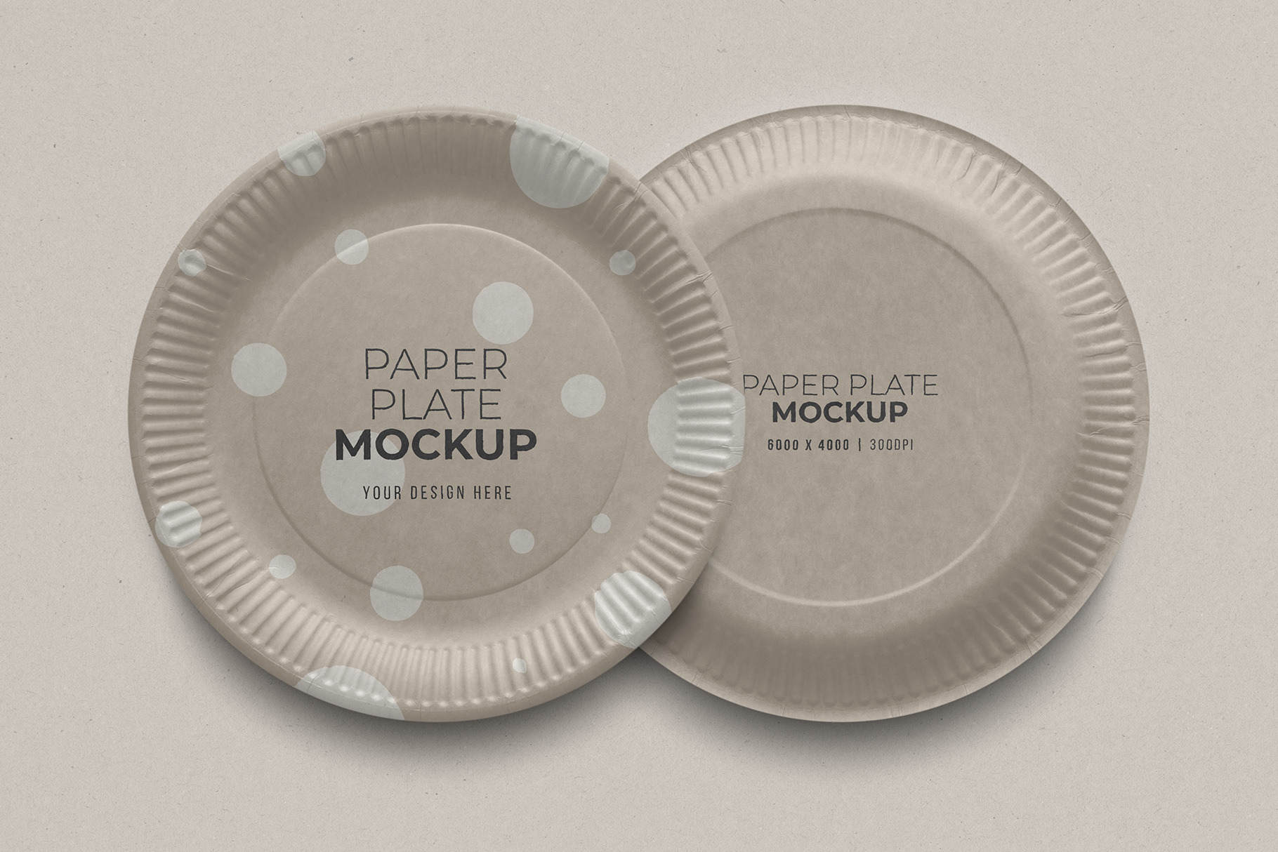 Recycled Paper Plate Mockup, a Mockup by Aurora Graphics