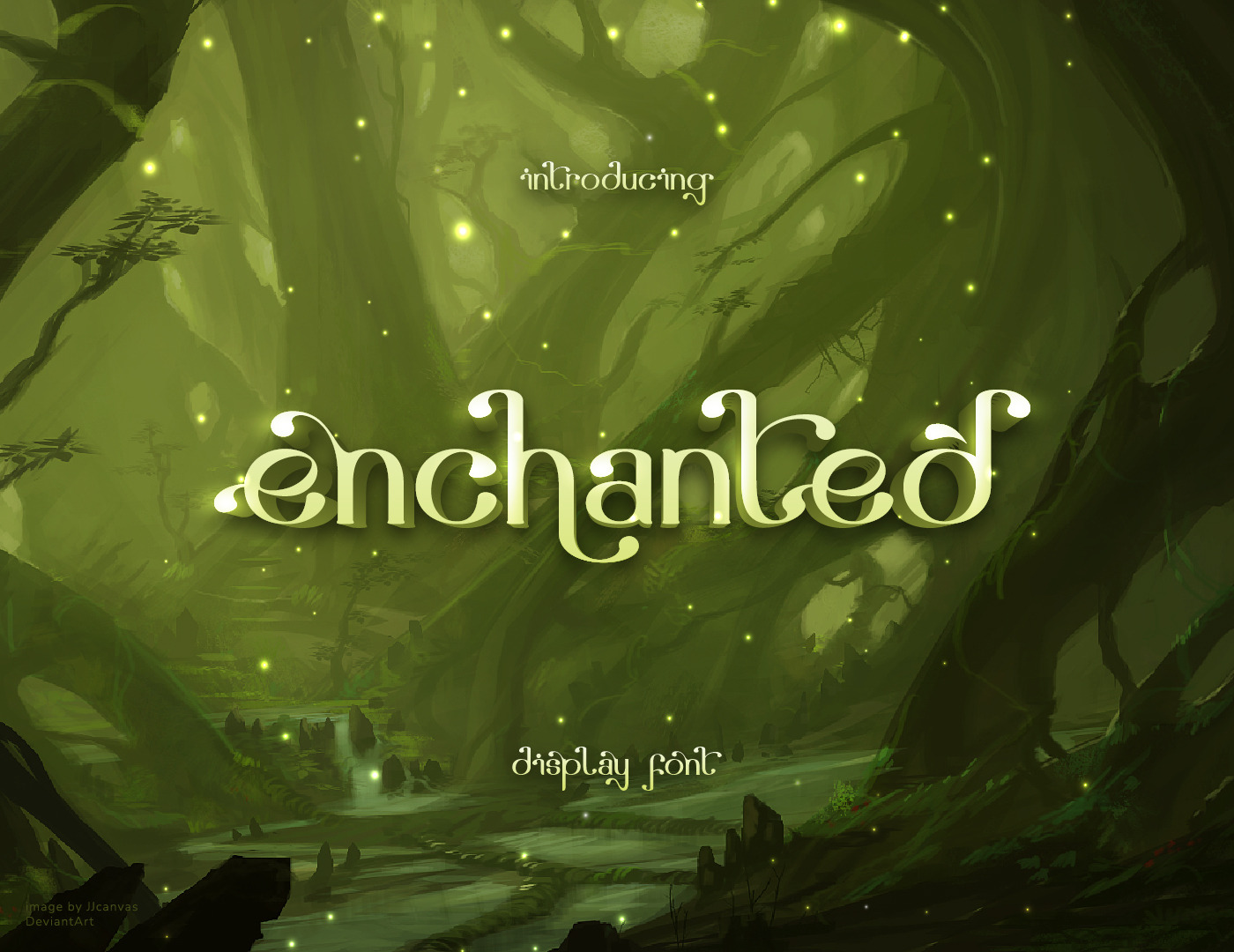 Enchanted Handwritten Display Font, a Serif Font by infernostudio3