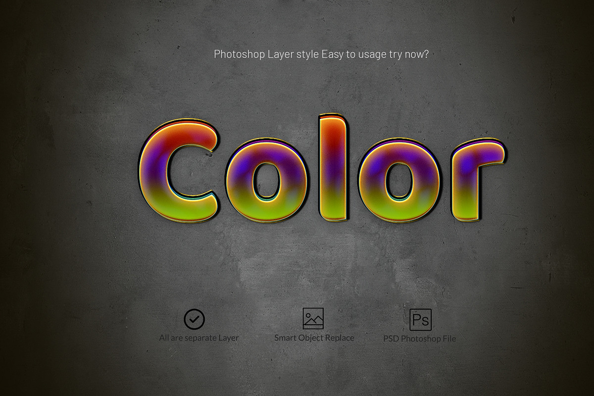 3D Bundle Photoshop Layer Style 2, a Layer Style Add-On by MRI STUDIO