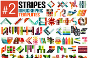 Set of stripe infographic templates, a Background Graphic by antishock