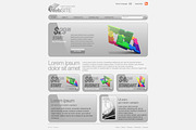 Gray Website Template, a Templates & Theme by Sunny