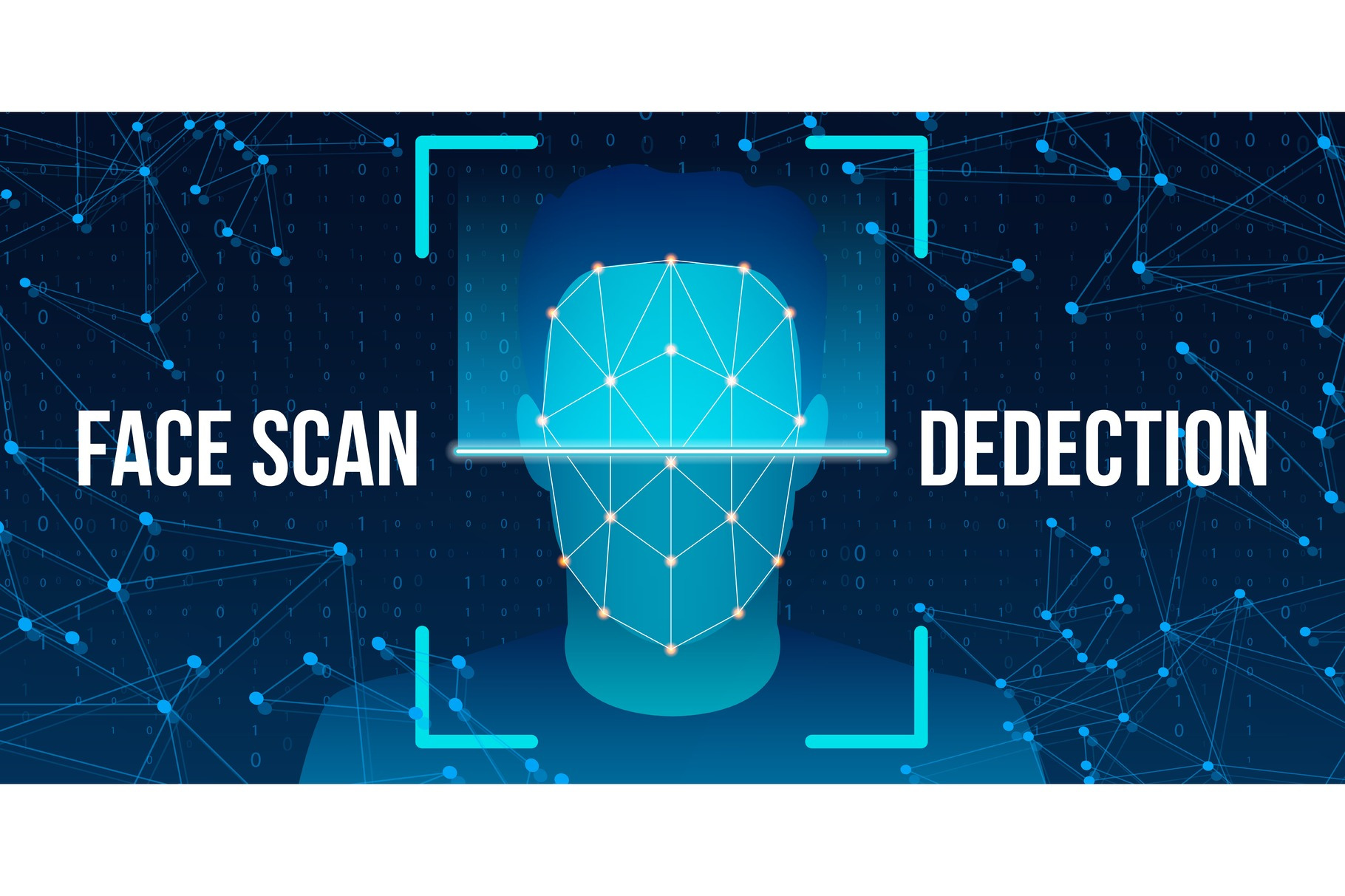 Biometric face verification scan., a Person Illustration by HAPPY ...