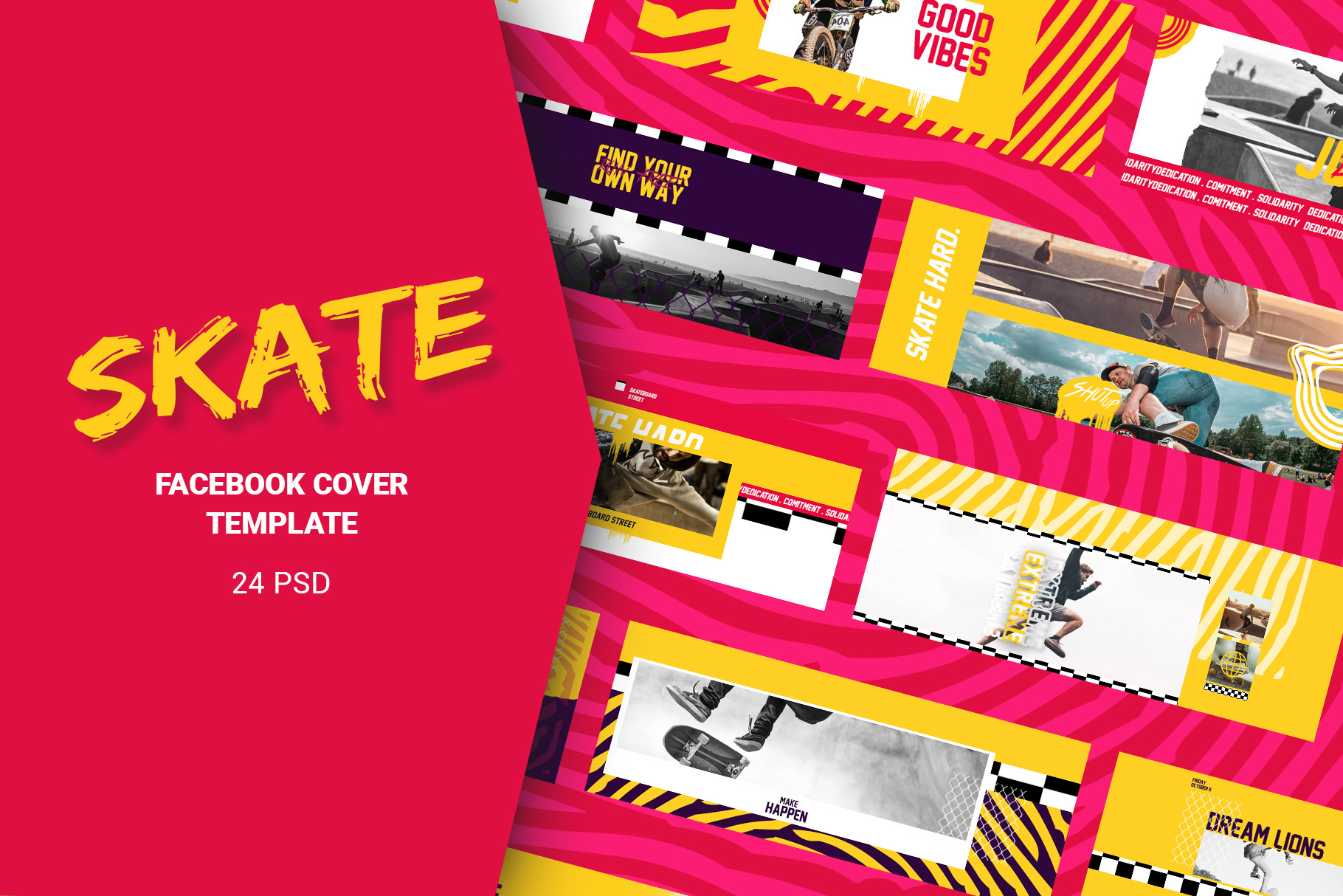 Skate Facebook Cover Templates, a Social Media Template by Azruca